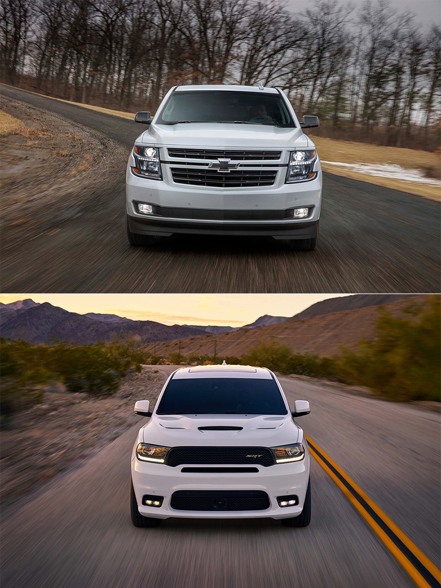 Head to Head: 2018 Dodge Durango SRT v. Chevy Tahoe RST