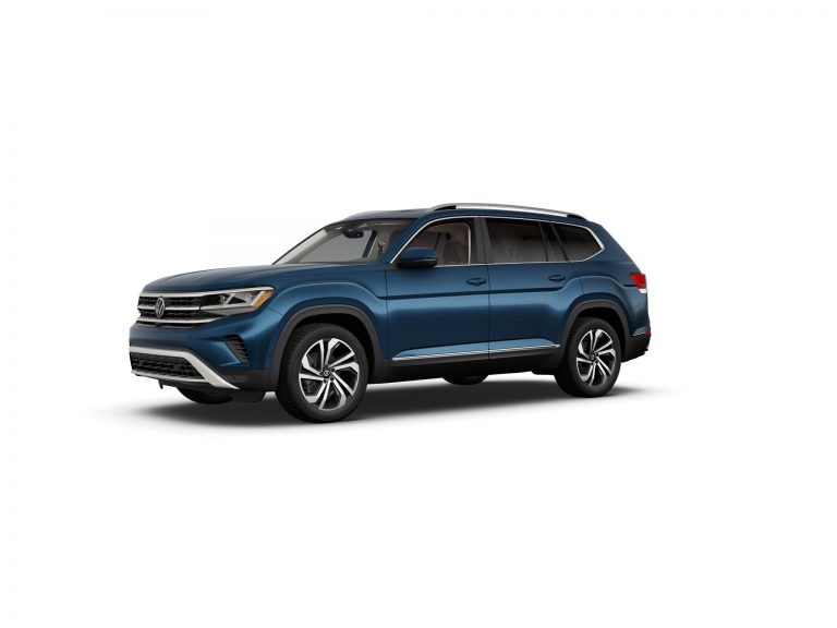 2021 Volkswagen Atlas tourmaline blue metallic_o - Karen Radley Volkswagen