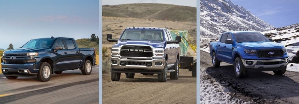 Comparison of RAM 1500 vs Chevy Silverado vs Ford F-150
