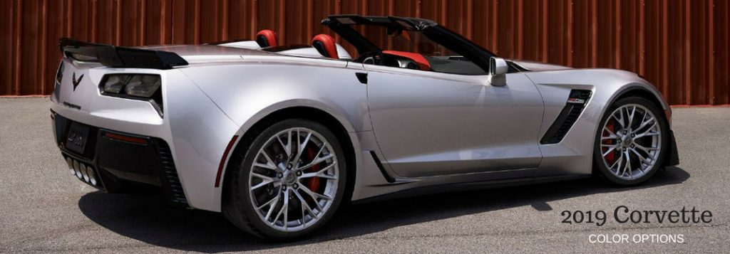 What are the Color Options for the 2019 Chevrolet Corvette?