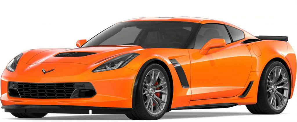 What are the Color Options for the 2019 Chevrolet Corvette?