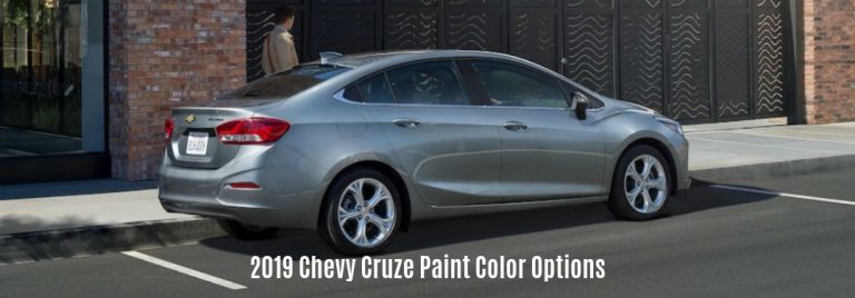 What are the Exterior Paint Color Choices for the 2019 Chevy Cruze?