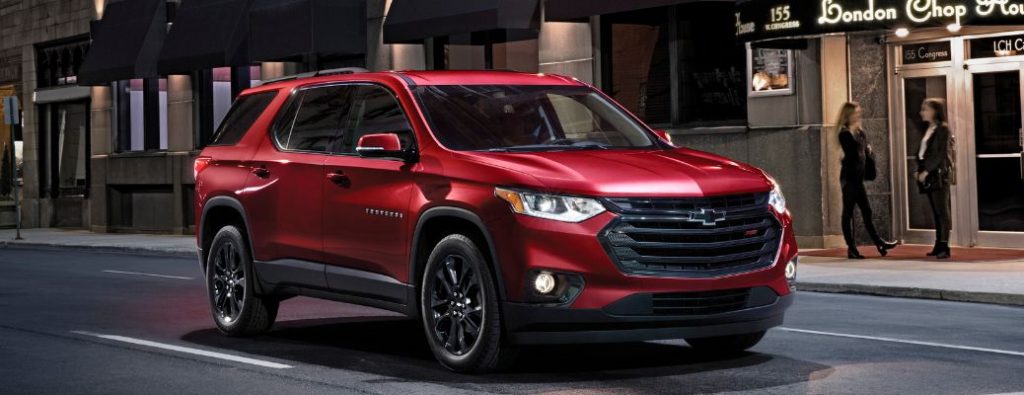 2019 Chevy Traverse seating capacity and interior dimensions