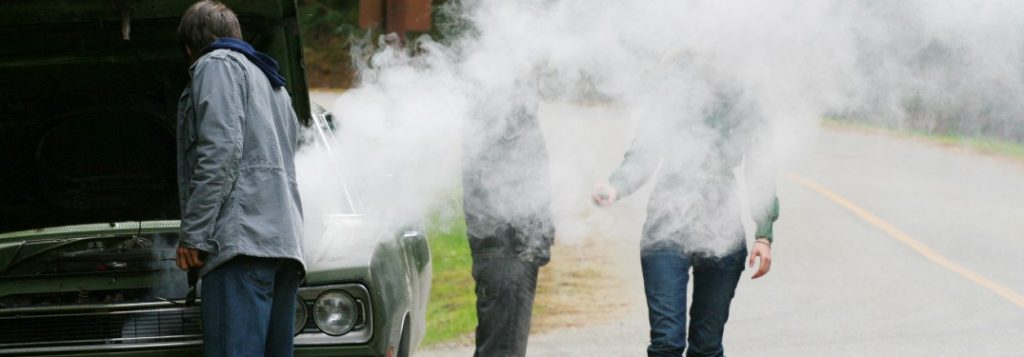 What is the meaning of the smoke coming out of my vehicle?